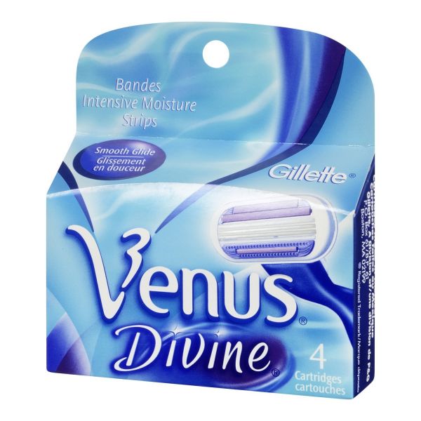 Gillette Venus Divine 4 Cartridges - Smooth Shave – Meganest