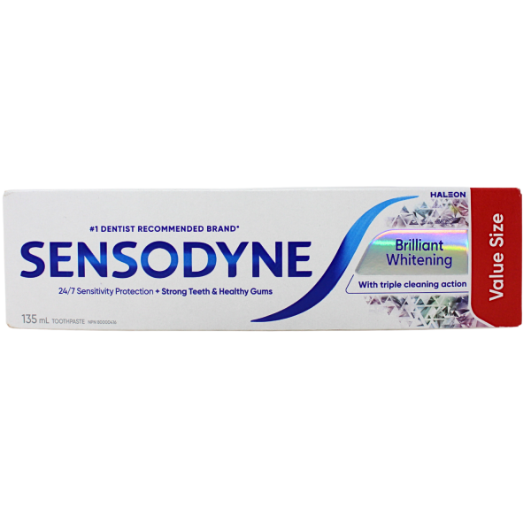 Sensodyne Brilliant Whitening Toothpaste | Sensitive Teeth Whitening ...