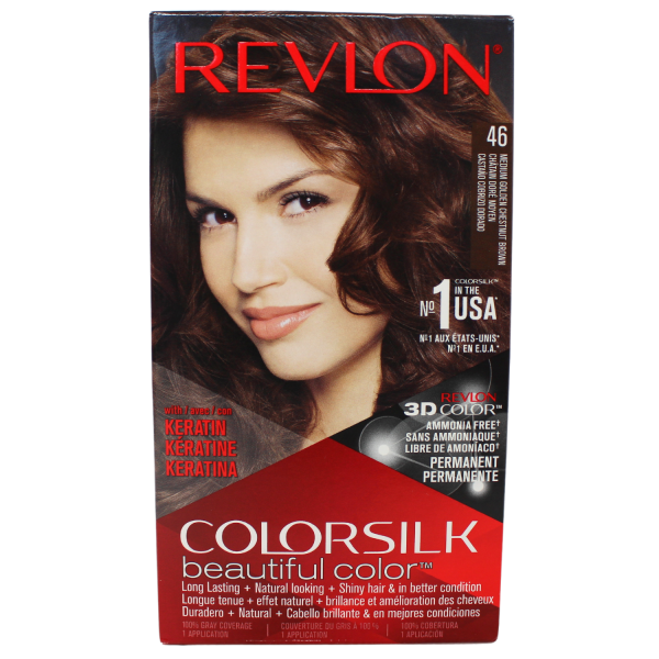 Revlon Colorsilk #46 Medium Golden Chestnut Brown Hair Color – Meganest