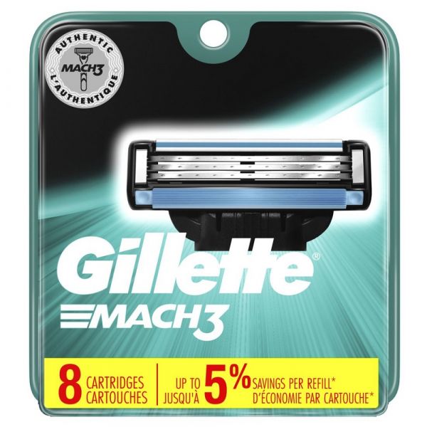 Gillette Mach 3 Razor Cartridges 8-Count | Smooth Shave – Meganest